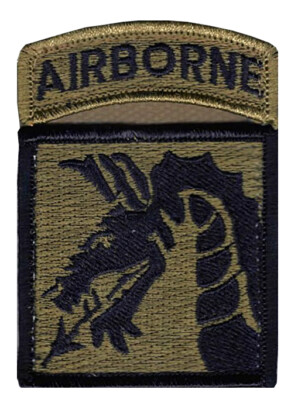 18th Airborne OCP Patch And Airborne Tab Sewn Together W/Hook Fastener ...
