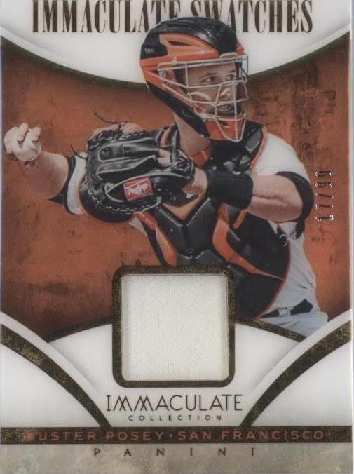 2014 Panini Immaculate Collection - Immaculate Swatches Buster Posey ...