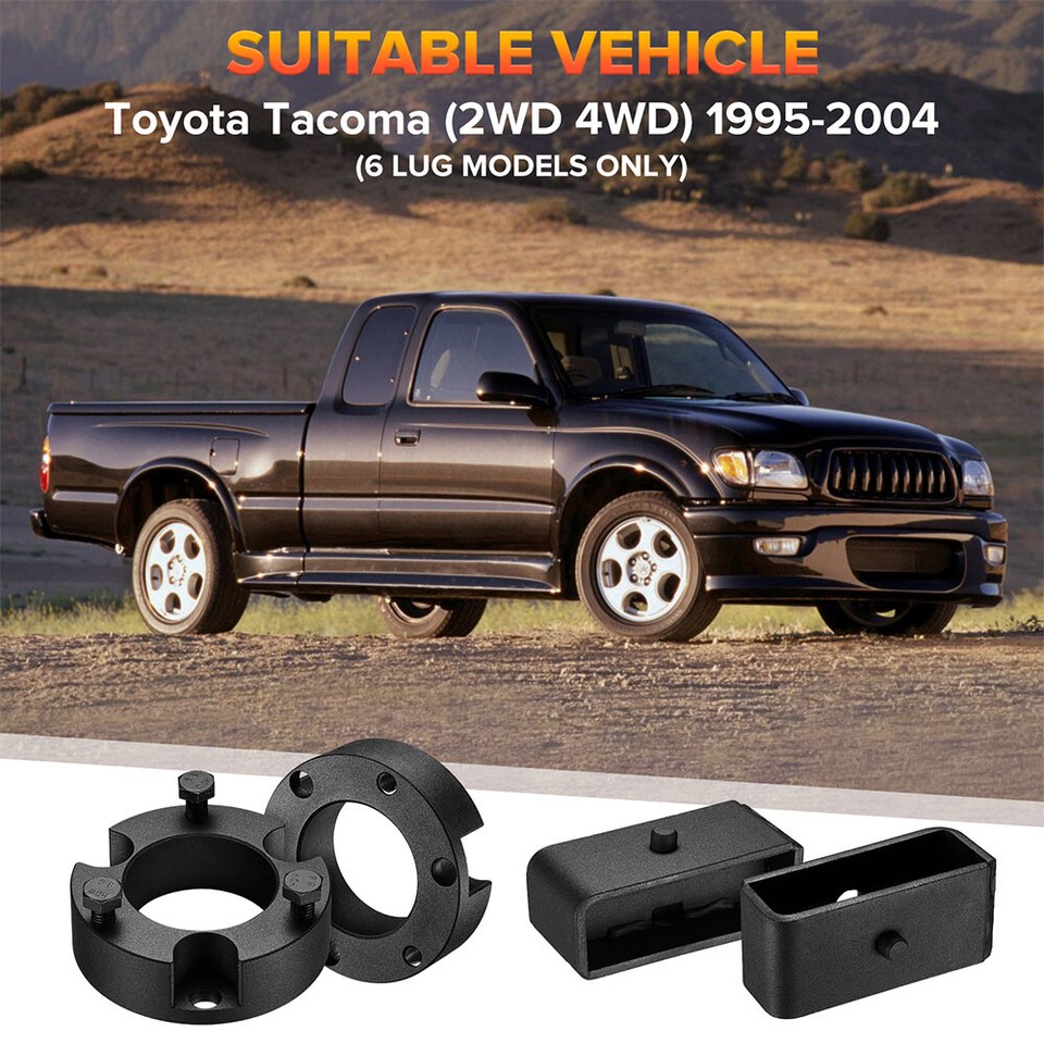 1995-2004 Toyota Tacoma Leveling Lift Kit 3" Front + 2" Rear 4WD 2WD ...