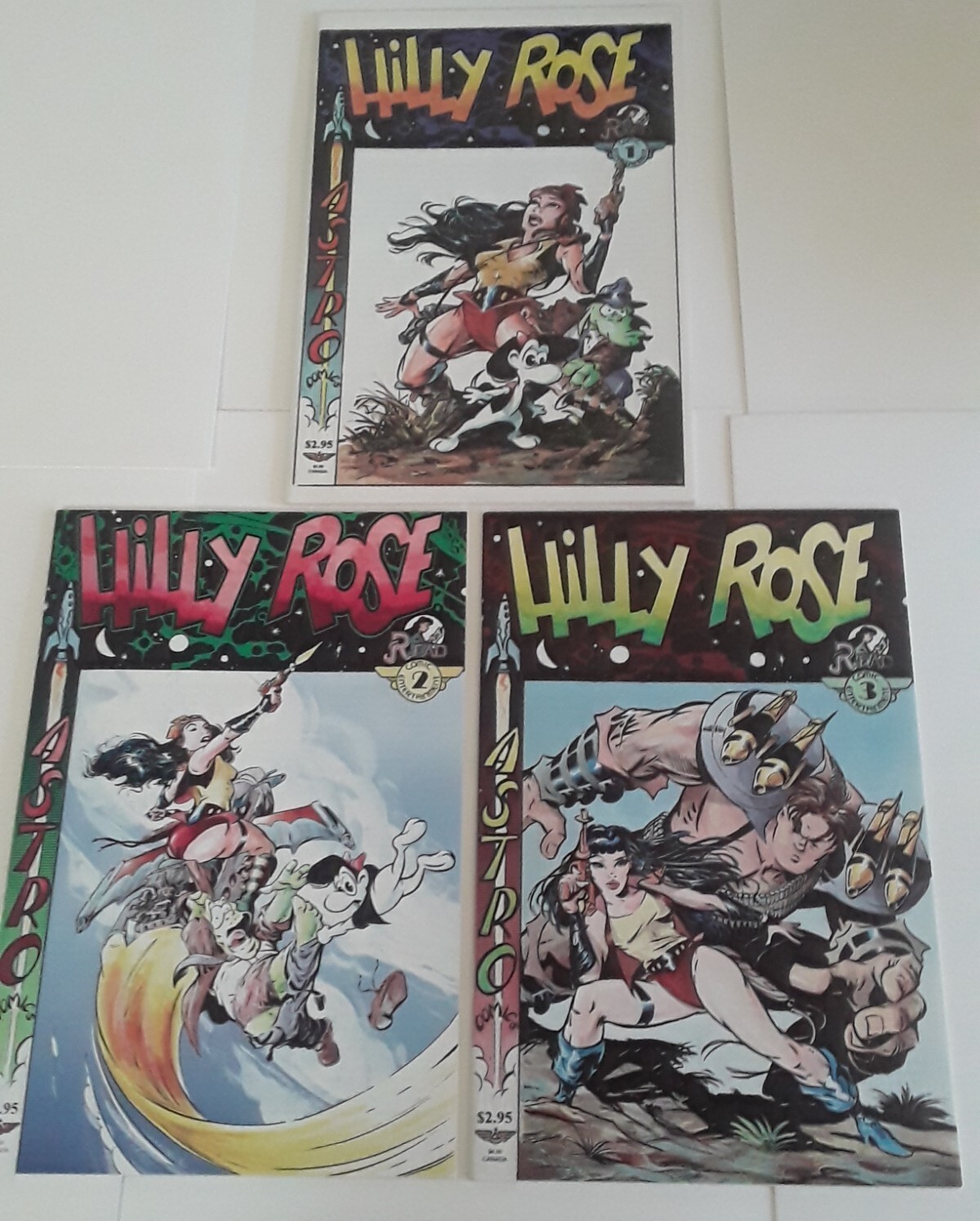 Hilly Rose Space Adventures #1-3 1996 Astro comics High Grade 3 Book ...