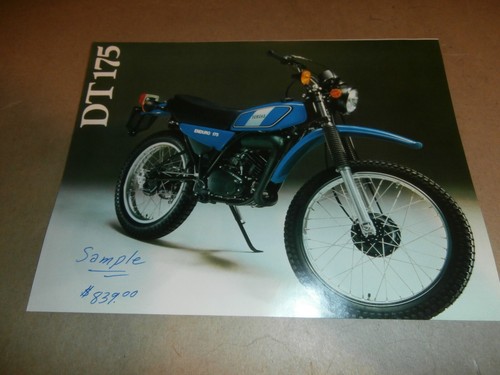 Original 1978 Yamaha DT175 Blue Motorcycle Sales Brochure | eBay