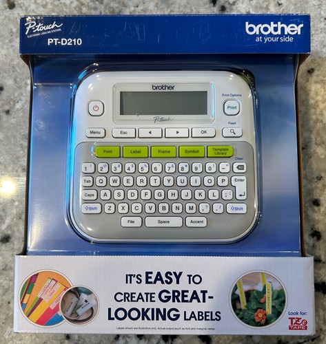 Brother Label Maker PT-D210 Handheld Portable Battery Operated | eBay
