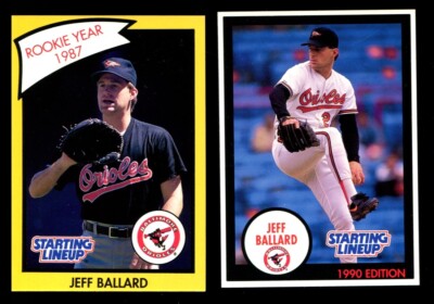 (2) 1990 Kenner Starting Lineup Jeff Ballard Cards | eBay