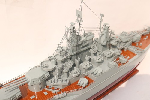 USS CALIFORNIA (BB-44) battle ship 100cm (39.4") - High quality wooden ...