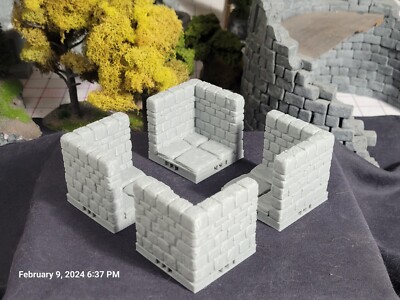 Openforge Dungeon Stone Corner Wall Tiles Magnetic And Openlock (Set Of ...