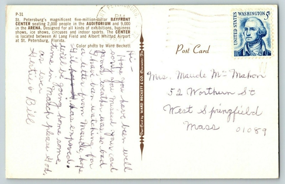 VTG Bayfront Center Auditorium Arena St. Petersburg Florida Chrome ...