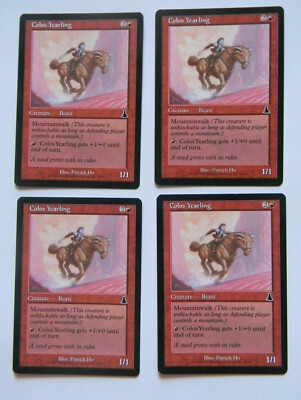 COLOS YEARLING : MTG : URZA'S DESTINY : FINE/VERY FINE : SET OF 4 ...