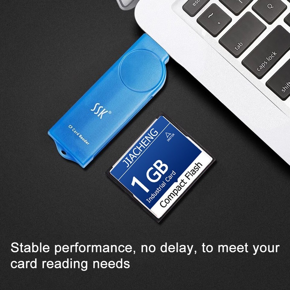 1GB CNC CF Compact Flash card+CF-PCMCIA Adapter+SSK USB2.0 Card reader ...