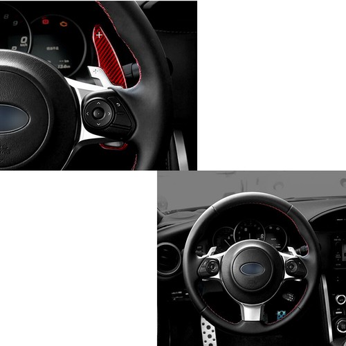 Red Carbon Fiber Steering Wheel Paddles Shifter For Toyot@ 86GT Subaru ...