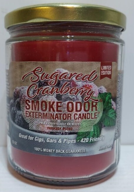 Smoke Odor 13 oz Jar Holidays & Christmas Candles Sugared Cranberry +5 ...