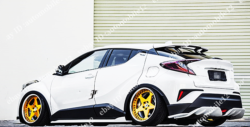 Unpainted Rear Bumper Lip Diffuser Spoiler Cover For Toyota C-HR CHR ...