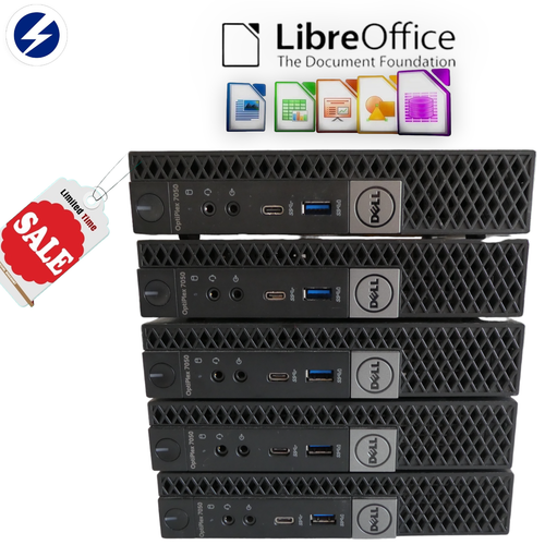 Lot of 5 Dell i5 Mini Micro PC 16GB Ram 256GB SSD Type C Windows 11 PRO ...