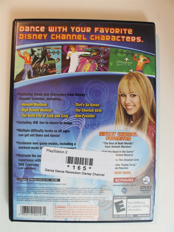 Dance Dance Revolution Disney Channel Edition #165 (PlayStation 2, 2008 ...