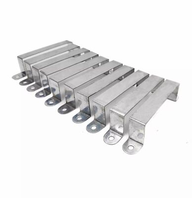10/20X Fence Post Security Brackets Galvanised Steel Panel Brackets Fits 4” Post | eBay UK