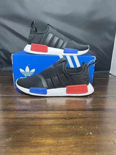 NIB Adidas Originals NMD 360 C Black White Kids Preschool Casual Shoes ...