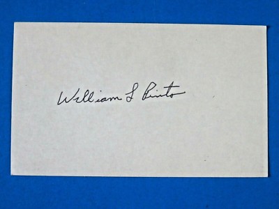 WILLIAM LERTON PINTO SIGNED 3x5 INDEX CARD ~ BASEBALL AUTOGRAPH ~ 100% ...