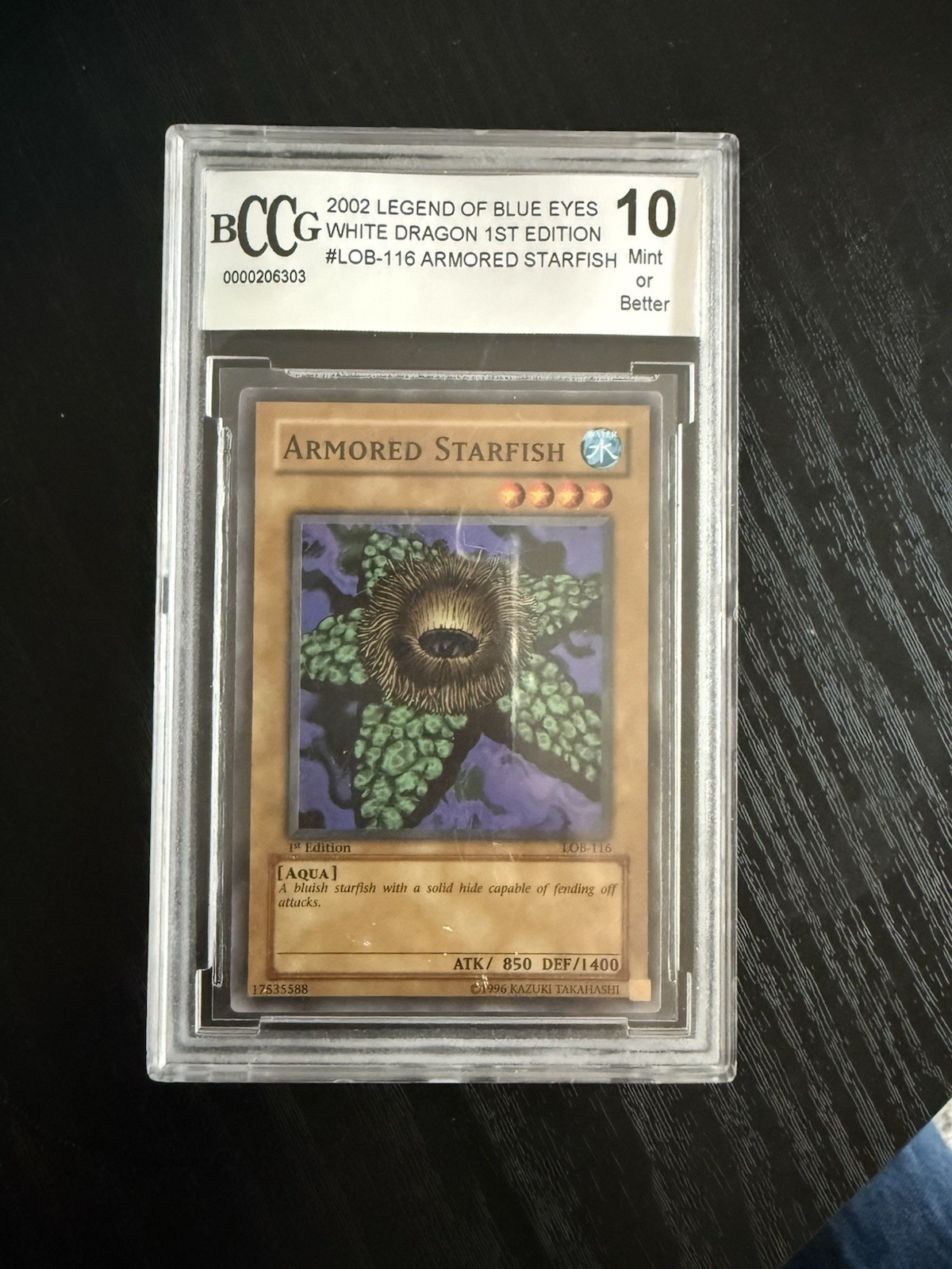 Armored Starfish LOB-116 The Legend of Blue Eyes White Dragon 1st ...