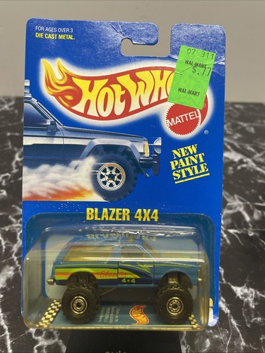 Vintage hot wheels 1989 Blazer 4x4 #6 Blue card | eBay