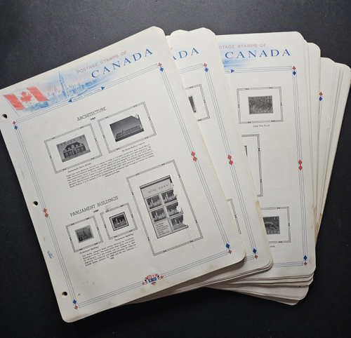 White Ace CANADA Blank Stamp Pages, 1989-1995. Please Read | eBay
