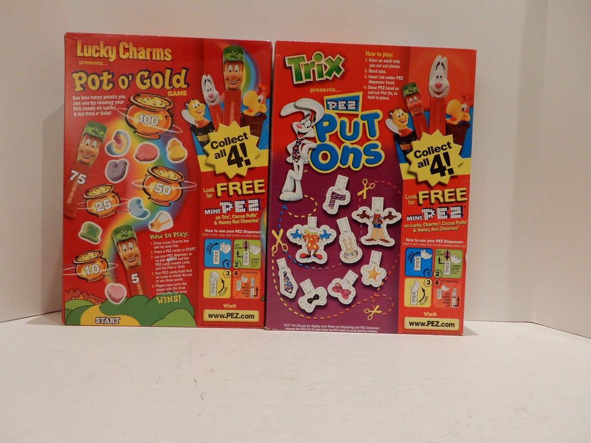 Caja De Cereales Trix 2004 General Mills PEZ 2002 Cereal Boxes Trix