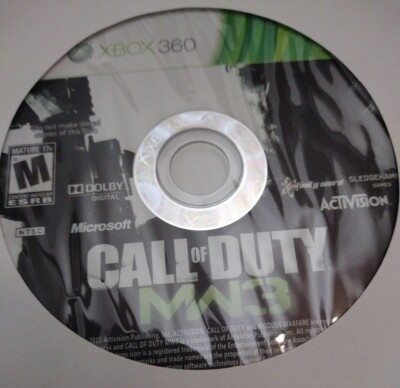 Call of Duty: Modern Warfare 3 (Xbox 360 disc only, 2011) mw3 ...