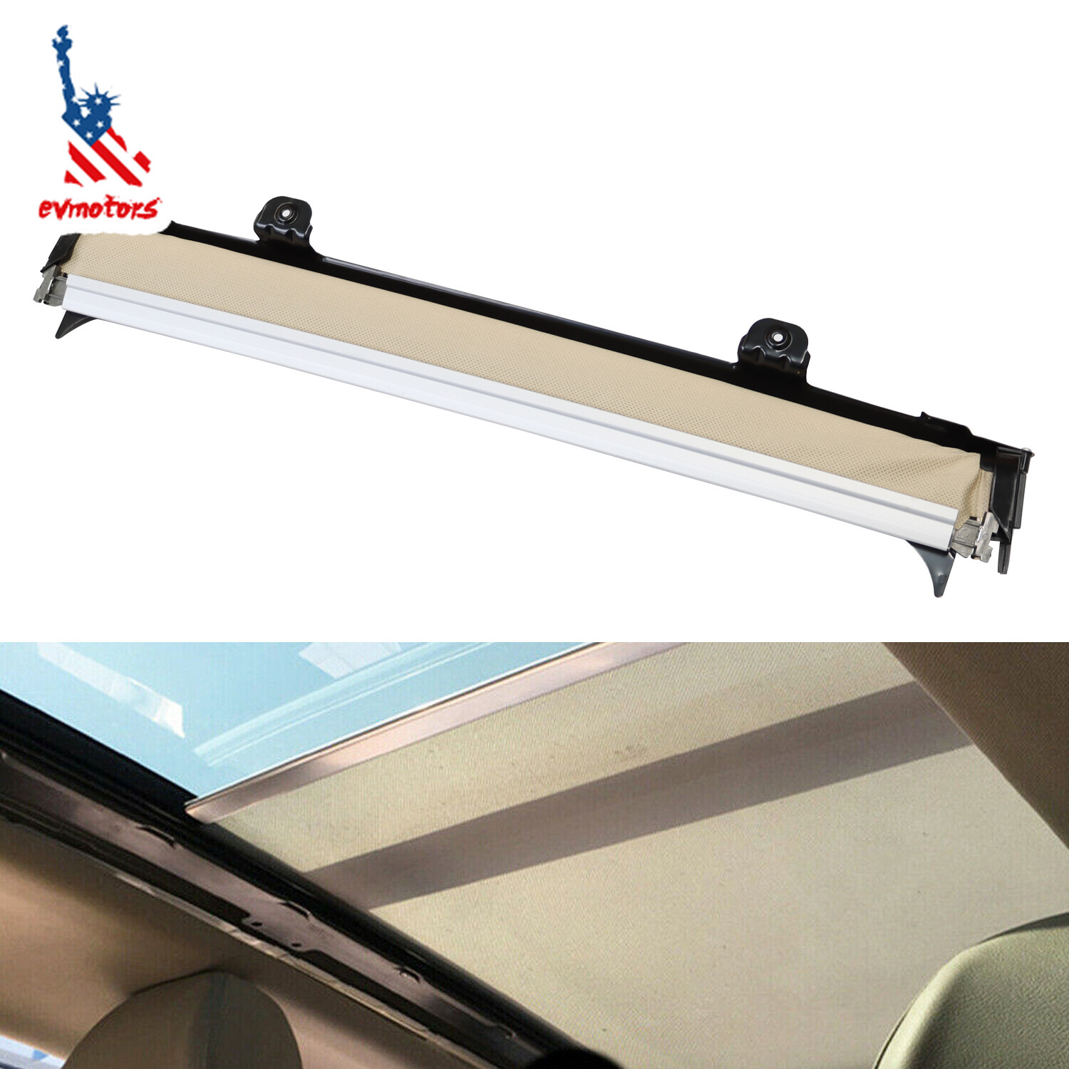 Beige Sunroof Sunshade Cover Assembly Fit For VW Tiguan Audi Q5 2009-2017