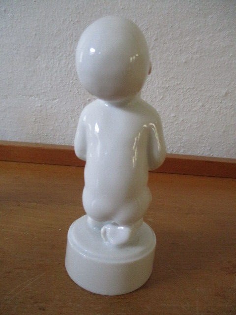 Cute White Porcelain Figurine Bing & Gröndahl Child Boy Abdominal Pain ...