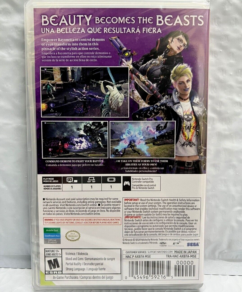 Bayonetta 1 + 2 + 3 Trilogy - Nintendo Switch Factory Sealed Bundle | eBay