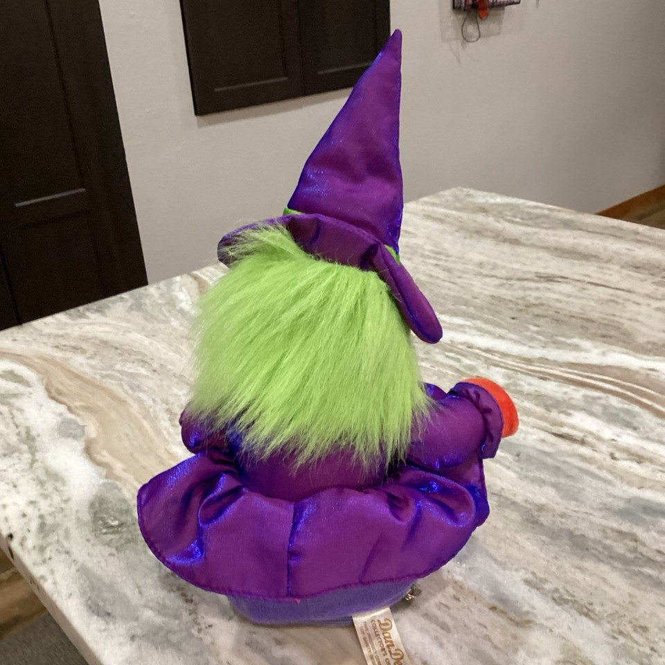 Vtg Dan Dee Halloween Singing Spooky Witch Dizzy Head Animated Plush 13 ...