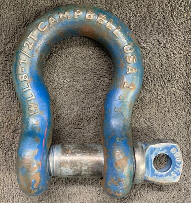 Campbell Ring Screw Pin Clevis Shackle 1" WLL-8-1/2T Ton Grab Hook D ...