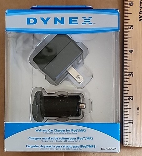 Dynex UNIVERSAL WALL / CAR CHARGERS ~ USB Compatible 1.0 Amp ~ New In ...