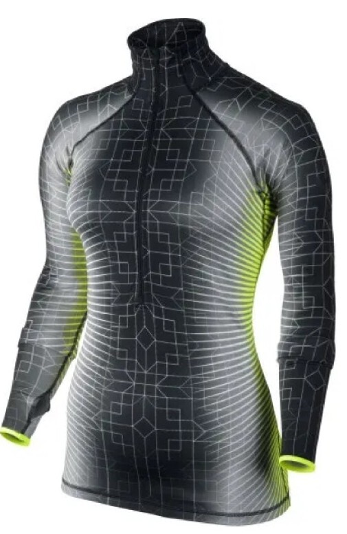 Nike Pro Women's Dri-Fit Hyperwarm Half-Zip Stretch T… - Gem