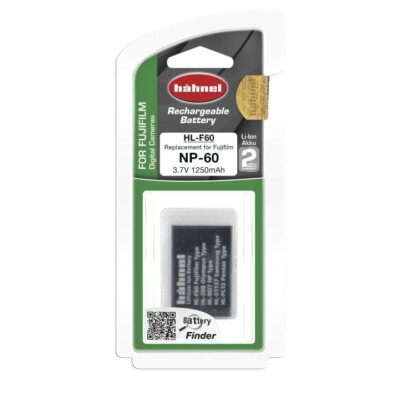 Hahnel NP-60 1250mAh 3.7V HL-F60 Battery for Fujifilm Digital Camera ...