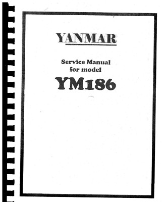186 Tractor Technical Workshop Manual Yanmar YM186 YM186D Diesel | eBay