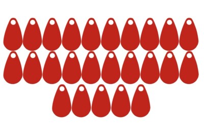 Red Flipper Blade Flippers Lure Making Craft Attracting Flipper Swedish ...