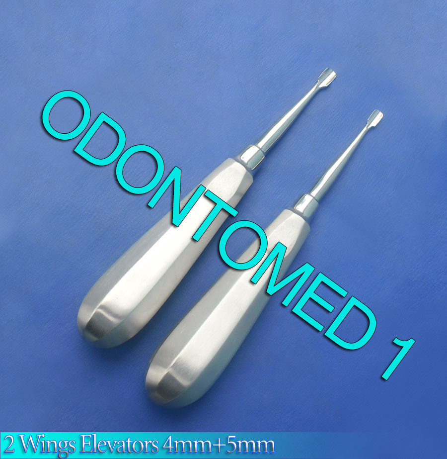 SET OF 2 WING WINGS WINGED DENTAL ELEVATORS 4MM 5MM | eBay