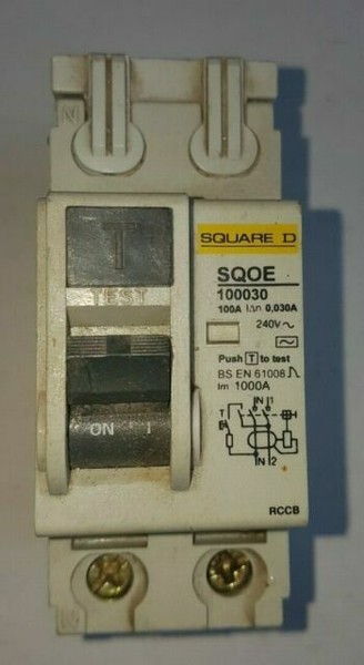 Square D RCCB 100 Amp 30ma Double Pole 100a QWIKLINE RCD Sqoe0100030 ...
