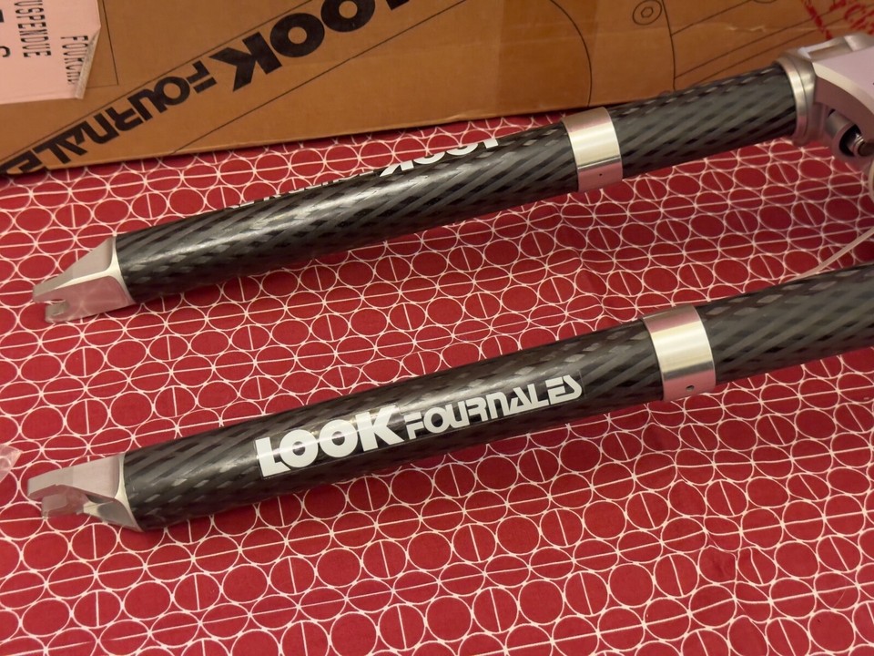 LOOK FOURNALES CARBON FIBER SUSPENSION FORK - DISC BRAKE MOUNT !!! | eBay