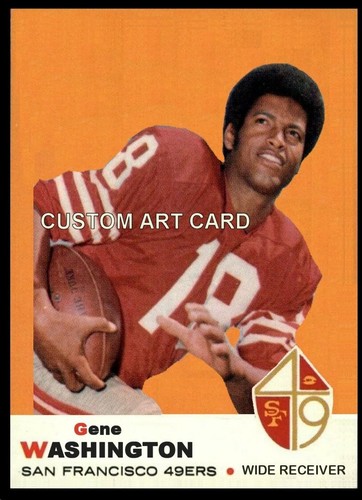 Gene Washington San Francisco 49er Custom made Football Art Card | eBay