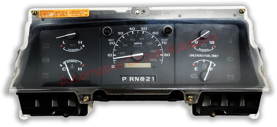 1992-1997 Ford F150 F250 F350 Bronco PSOM Instrument Gauge Cluster ...