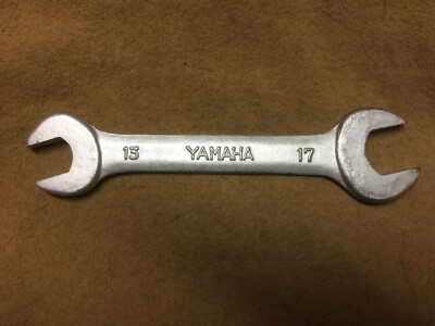 Original vintage Yamaha motorcycle tool kit wrench, 13mm & 17mm ...