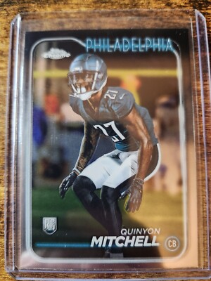 2024 Topps Chrome Quinyon Mitchell Rookie RC #229 Philadelphia Eagles ...