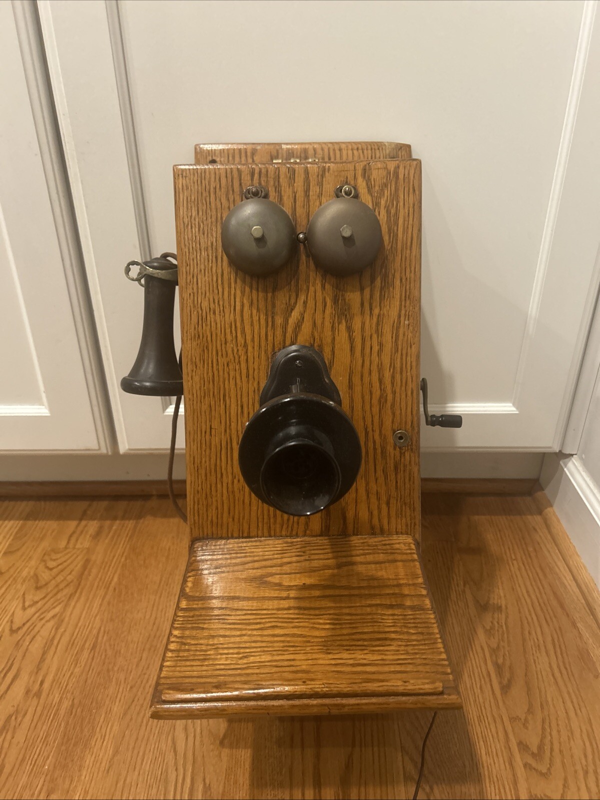 Rare! Beautiful! Antique Ole Timer Hand Crank Wall Telephone Bell ...