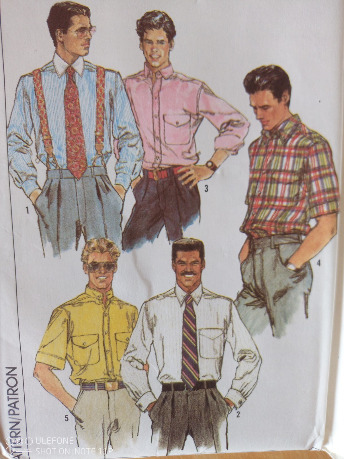Simplicity Sewing Pattern #9592-Men"s SHIRTS-4 Views-Sizes: 42-48-UNCUT ...