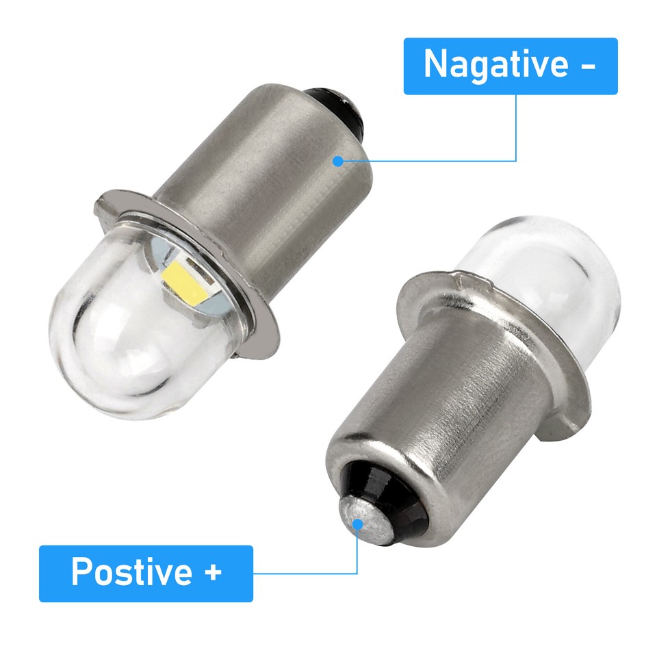 6Pcs P13.5S LED Flashlight Lights Torch Bulbs Upgrade DC 3V Replace ...