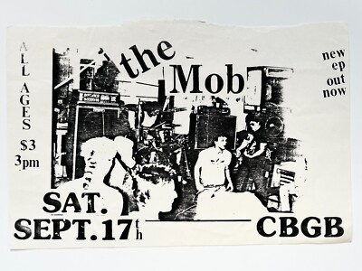 The Mob CBGB Flyer Step Forward NYHC Punk Heart Attack Murphys Law ...