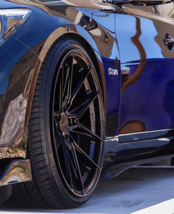 20'' Vertini RFS1.8 Gloss Black Staggered Concave Wheels for Mustang ...