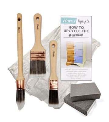 Harris Upcycle Kit How to Paint Furniture Guide Wooden Chalk Paint ...