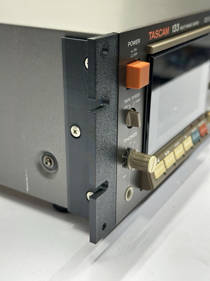 Tascam 133 Tape Cassette Recorder Player Rack Mount Ear Pair NEW 3D ...