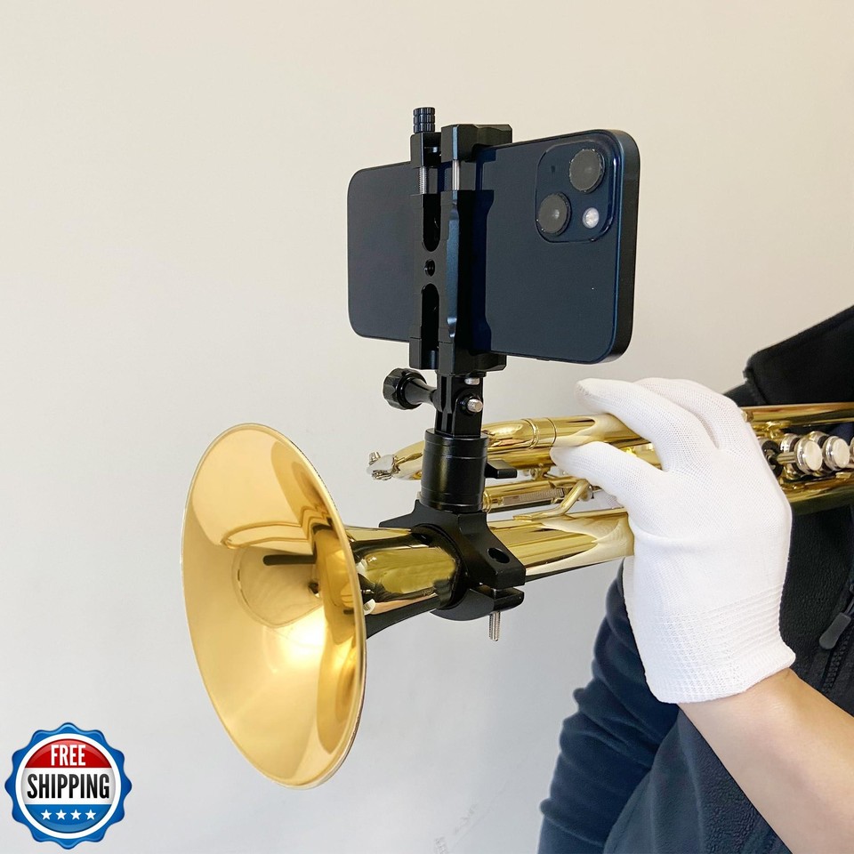 Smallan Musical Instrument Phone Stand for Low Brass Lyre,Mount Your ...